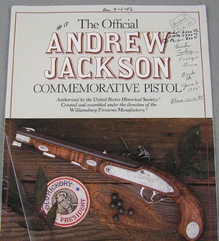 Andrew Jackson Commemorative Pistol 14-Kt Gold Edition | 1898andB-4.com