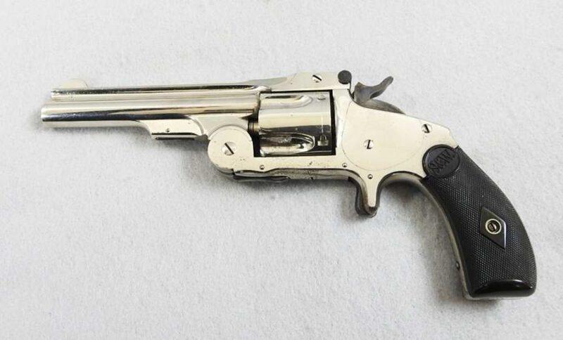 S&W 38 Single Action First Model Revolver_with Picture Box | 1898andB-4.com