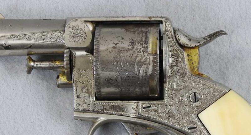 Webley No. 2 .442 Caliber CF Engraved – Ivory Grips | 1898andB-4.com